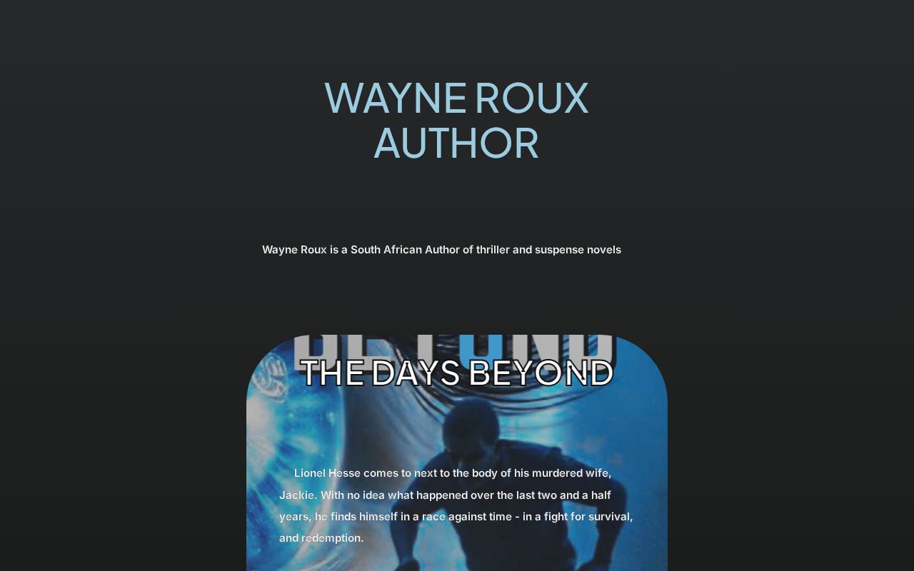 Wayne Roux Author